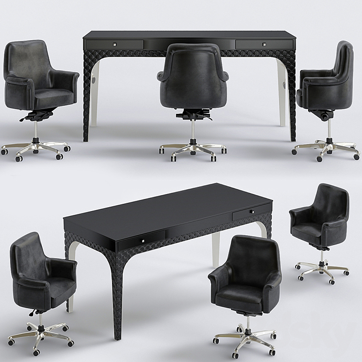 Coline Rugiano desk - Office furniture - 3D model