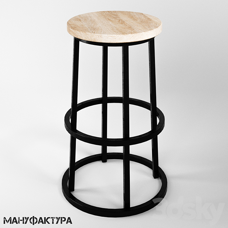 OM Bar Stool FC-27 - Chair - 3D model
