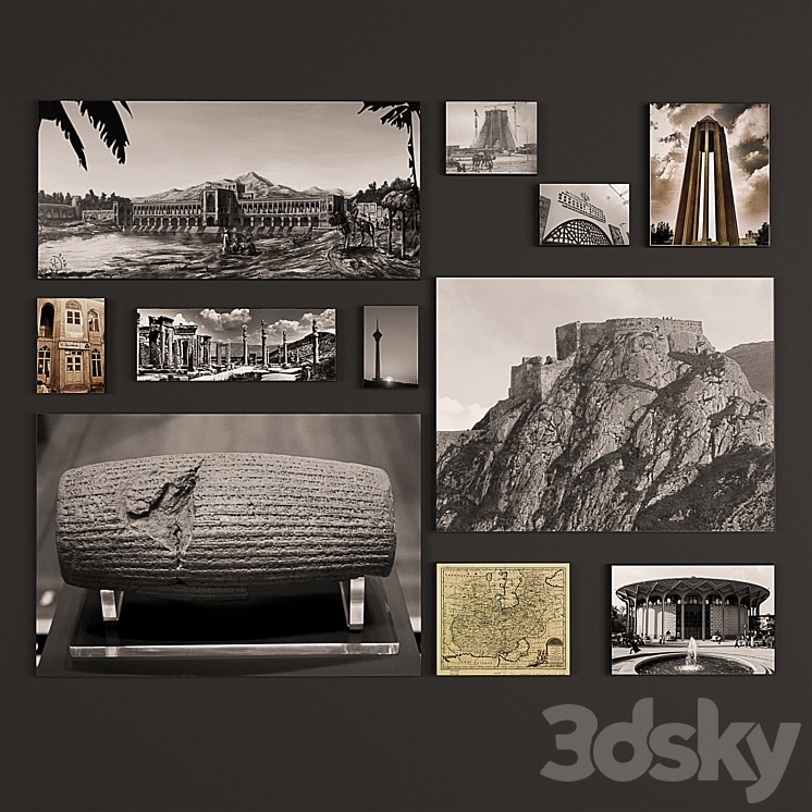 Iran frame - Frame - 3D model