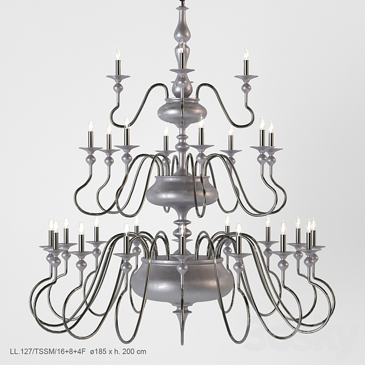 Chandelier Lorenzon - Pendant light - 3D model