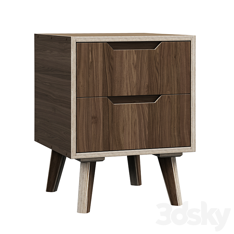 Bedside table from HEY! PLY - Sideboard & Chest of drawer - 3D model