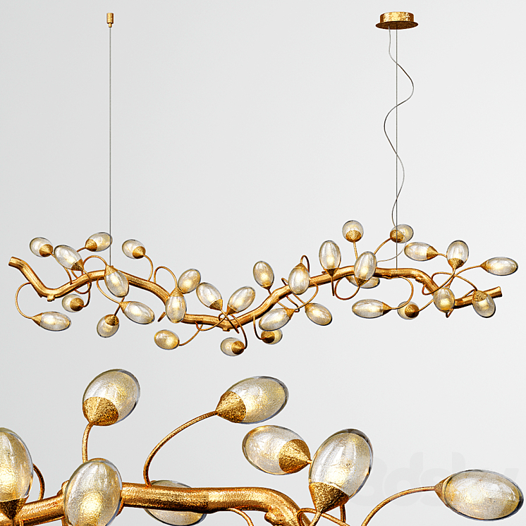 Serip Lotus Lighting_3 - Pendant light - 3D model