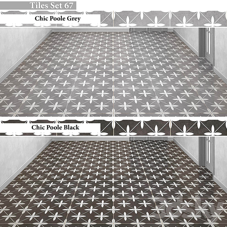 Tiles set 67 - Tile - 3D model
