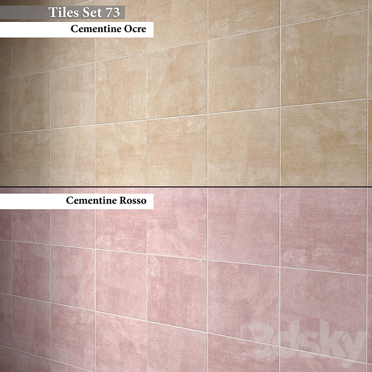 Tiles set 73 - Tile - 3D model