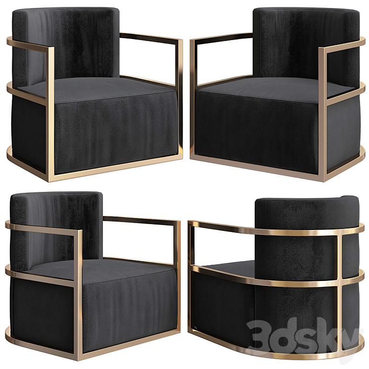 Eichholtz Emilio chair - Arm chair - 3D model