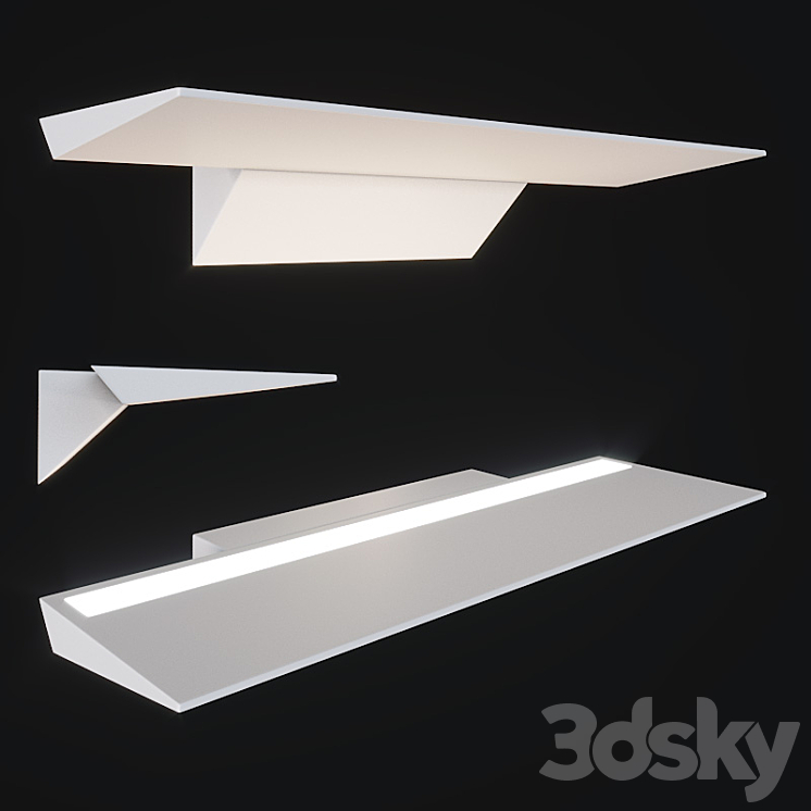 LIGHT UP centerlight / Delta Light VINCE - Wall light - 3D model