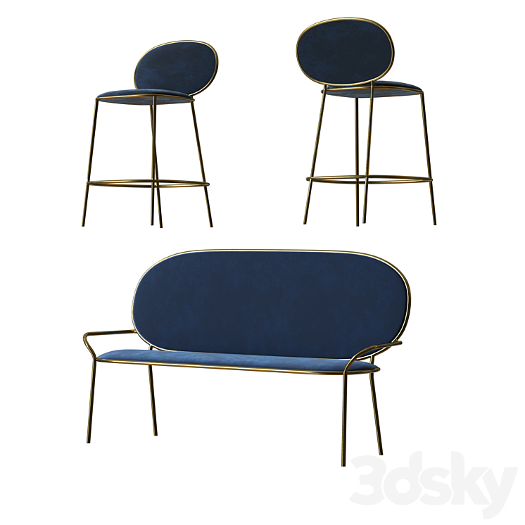 Wooddi stay bar stool - Other - 3D model