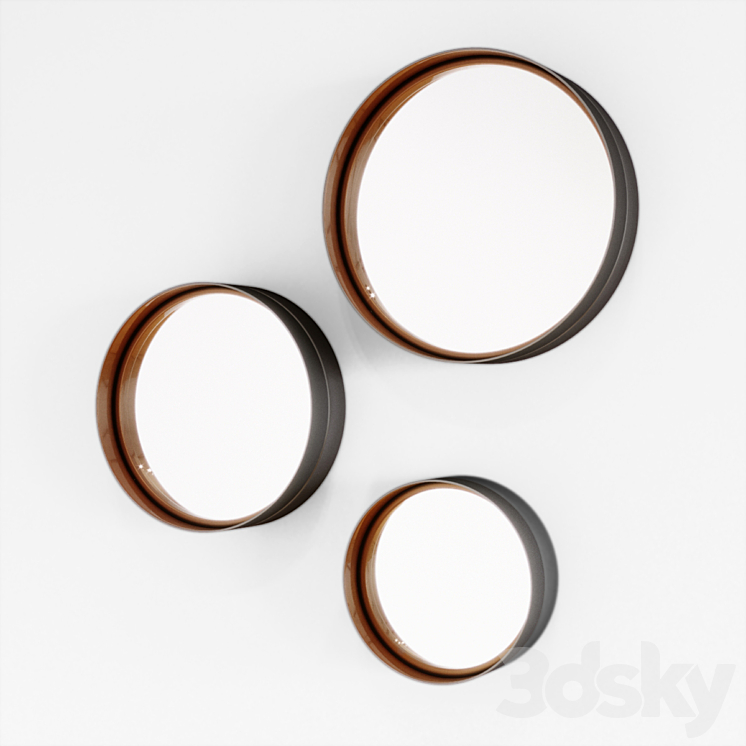 Set of 3 mirrors - wilson - Mirror - 3D model