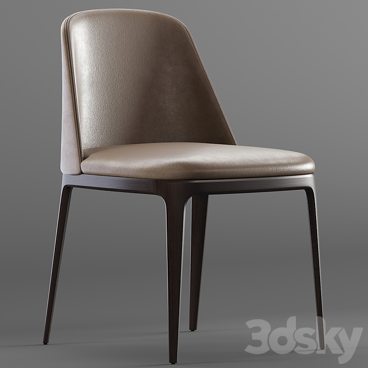 Poliform_Grace_Leather Chair - Chair - 3D model