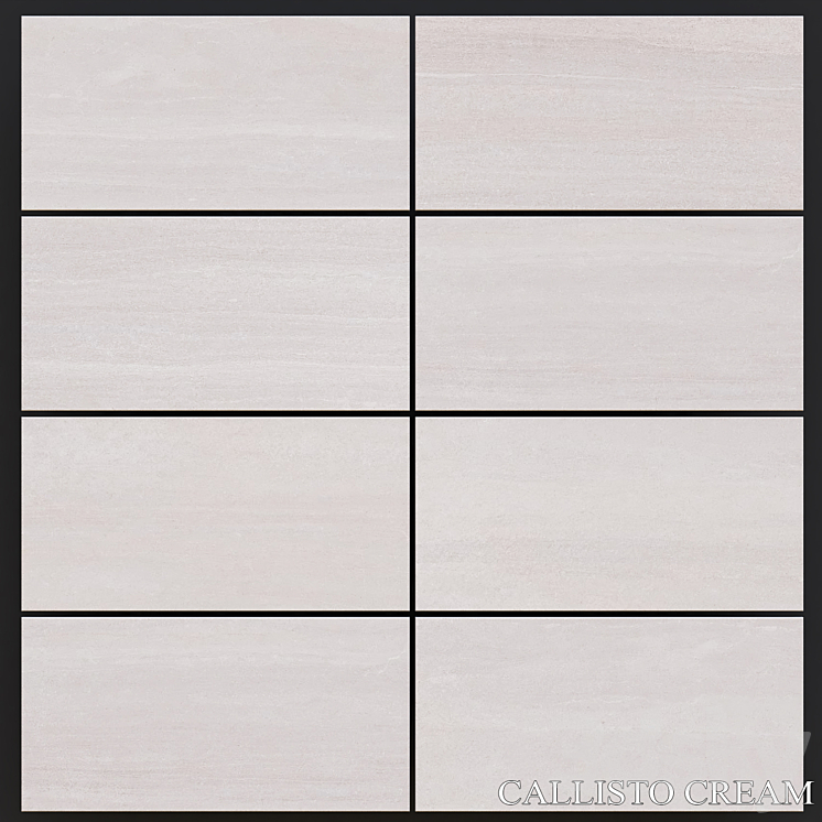 Fiore Callisto Cream - Tile - 3D model