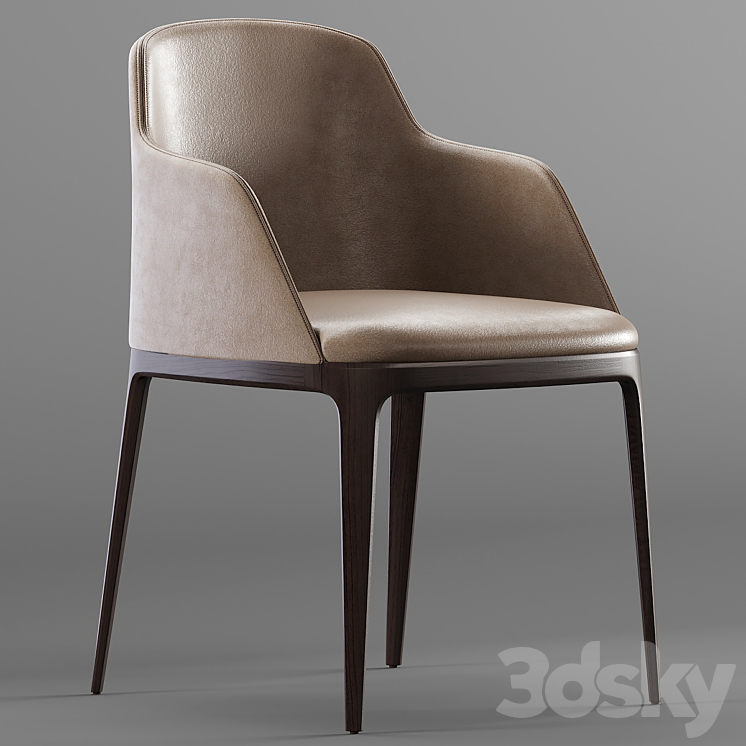 Poliform_GRACE_Leather_Chair - Chair - 3D model