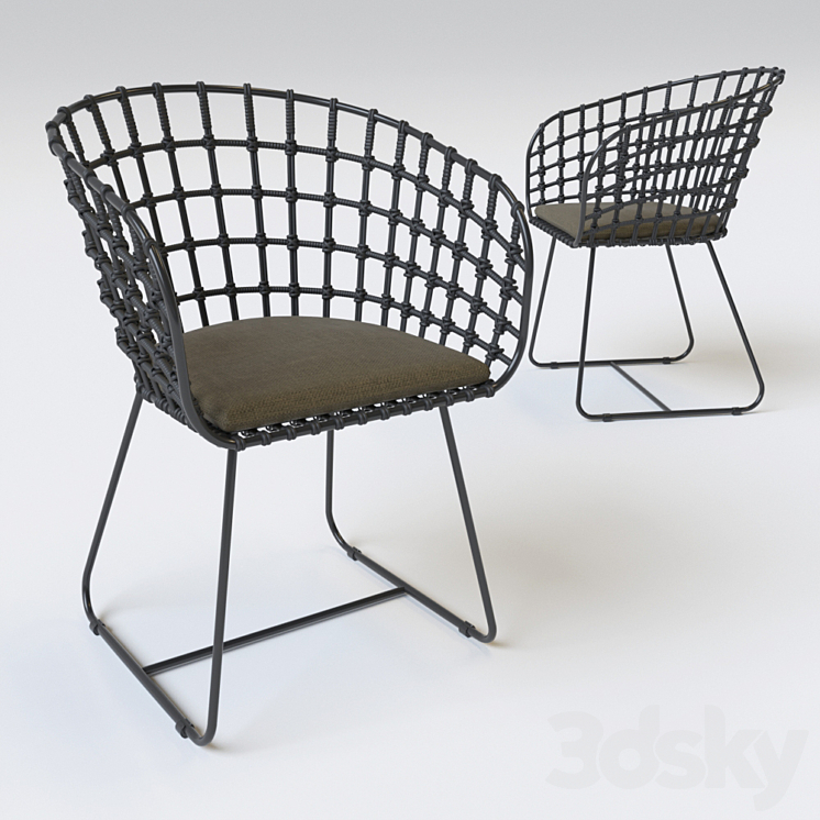 Tokyo Rattan Chair - Chair - 3D model