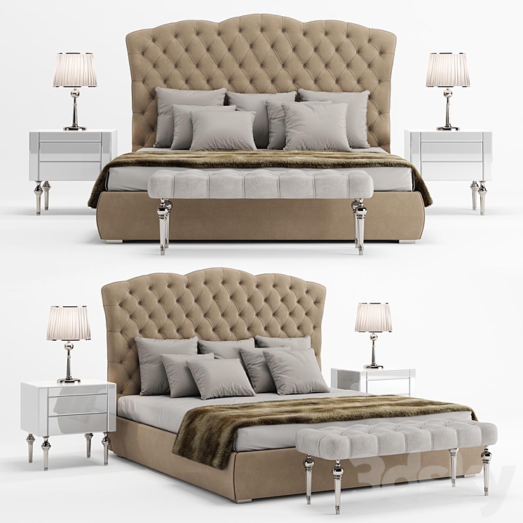 Egoist DV HOME collection - Bed - 3D model