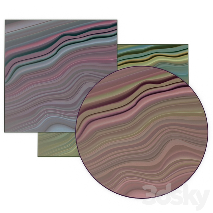 YO2 Carpets from the Marble Colors collection - Carpets - 3D model