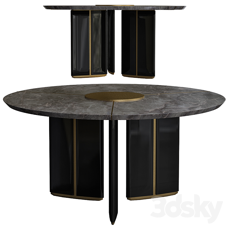 Luxxu Algerone Circular Dining Table - Table - 3D model