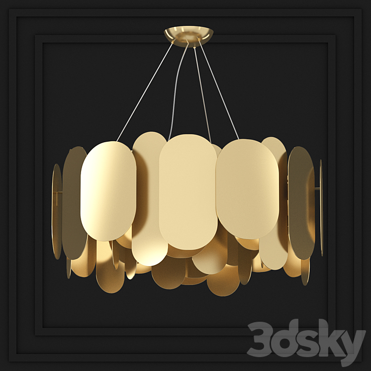 CHANDELIER INNERMOST PANEL 75 - Pendant light - 3D model