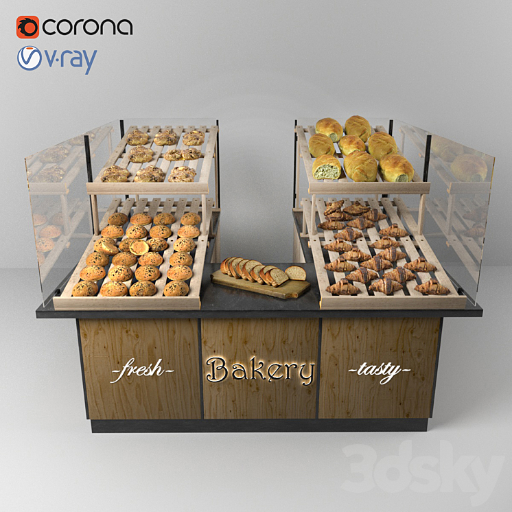 Bakery - Shop - 3D model