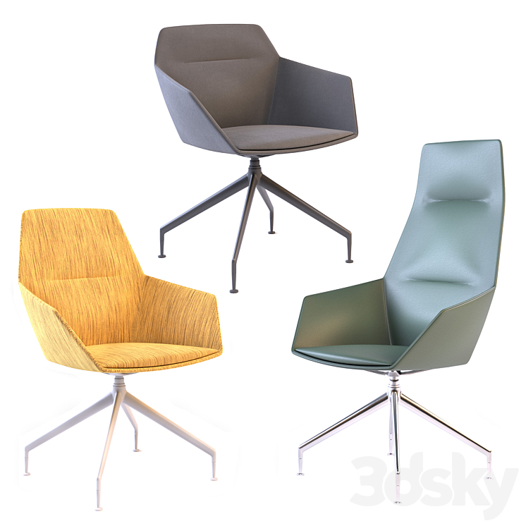 Brunner ray soft slider - Office furniture - 3D model