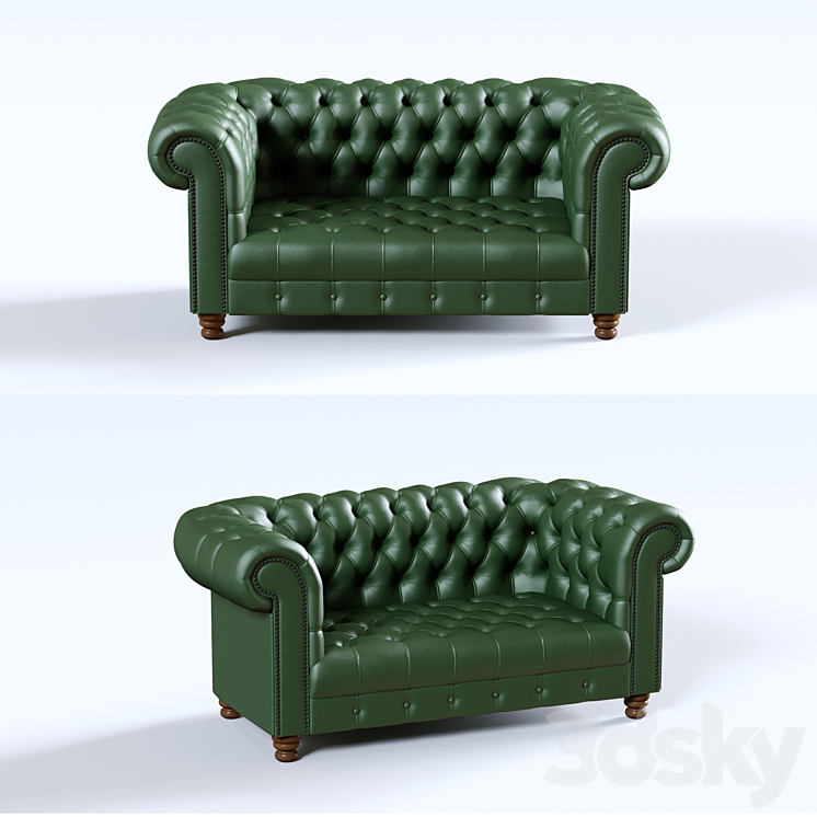 OM Sofa Chester 2-seater - Sofa - 3D model