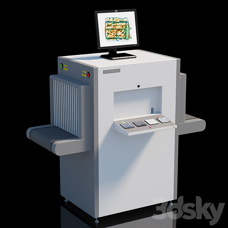 Baggage And Parcel Scanner - Miscellaneous - 3D model