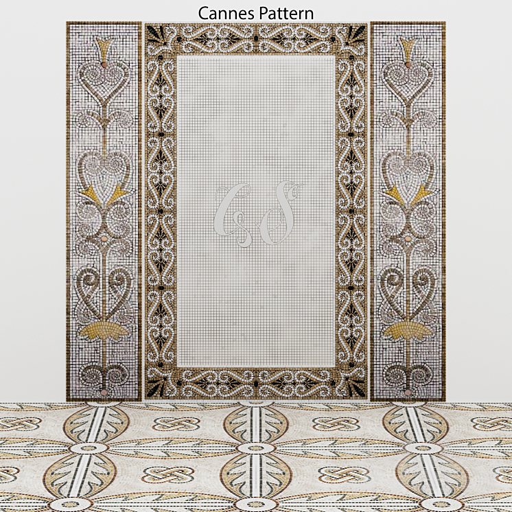 Sicis Cannes Pattern mosaic SET - Tile - 3D model