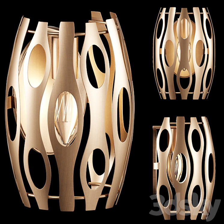 Varaluz Masquerade Hammered Ore - Wall light - 3D model