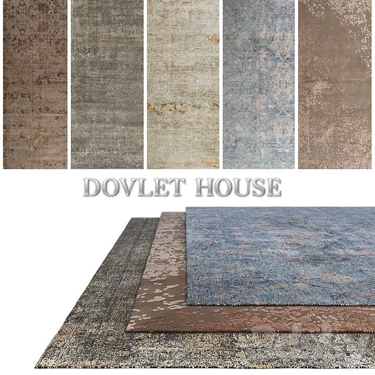 Carpets DOVLET HOUSE 5 pieces (part 364) - Carpets - 3D model