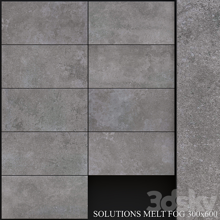 ABK Solutions Melt Fog 300x600 - Tile - 3D model