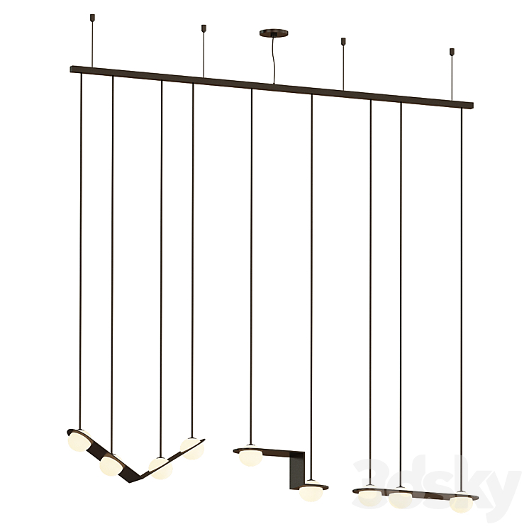 LED direct light pendant lamp LAURENT - Pendant light - 3D model