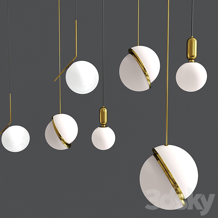 Light Set 22 - Pendant light - 3D model