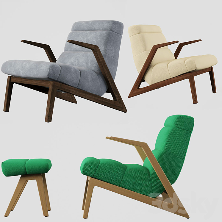 Armchiar Rolf Benz.580 - Arm chair - 3D model