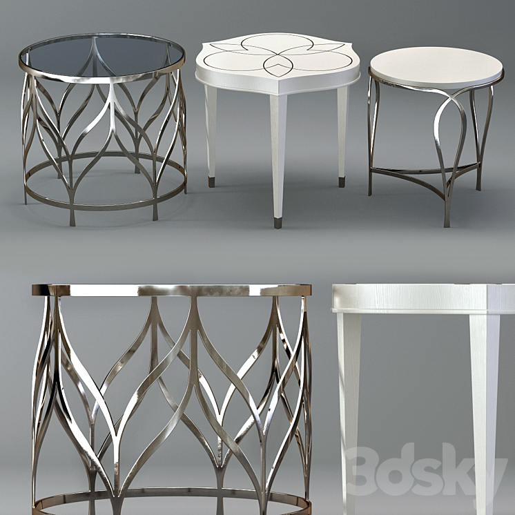 Bernhardt Calista Accent Tables - Table - 3D model
