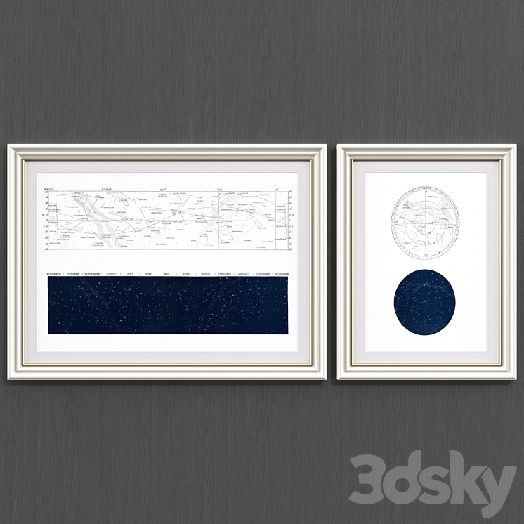 Star map - Frame - 3D model
