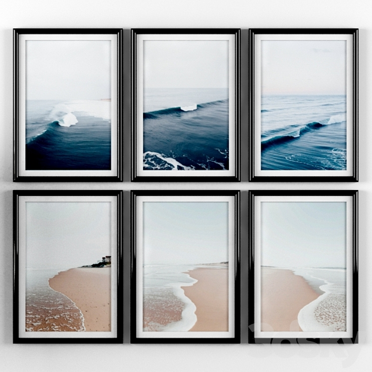 Posters: Sea, Beach - Frame - 3D model
