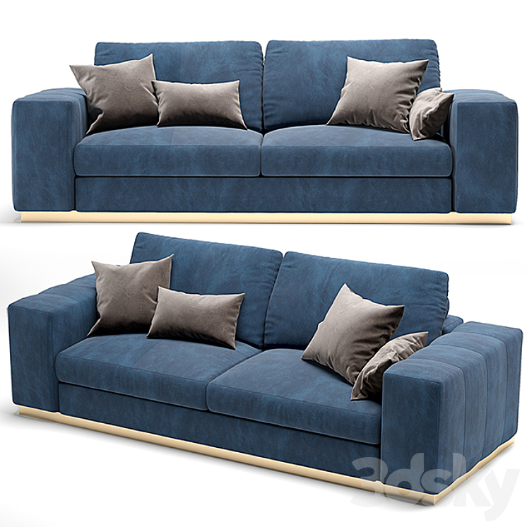Laskasas Charlie Sofa 2 - Sofa - 3D model