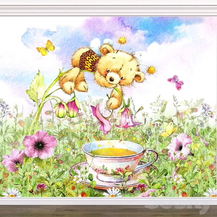WALLSTREET / wallpapers / Tea Time 17194 - Wall covering - 3D model