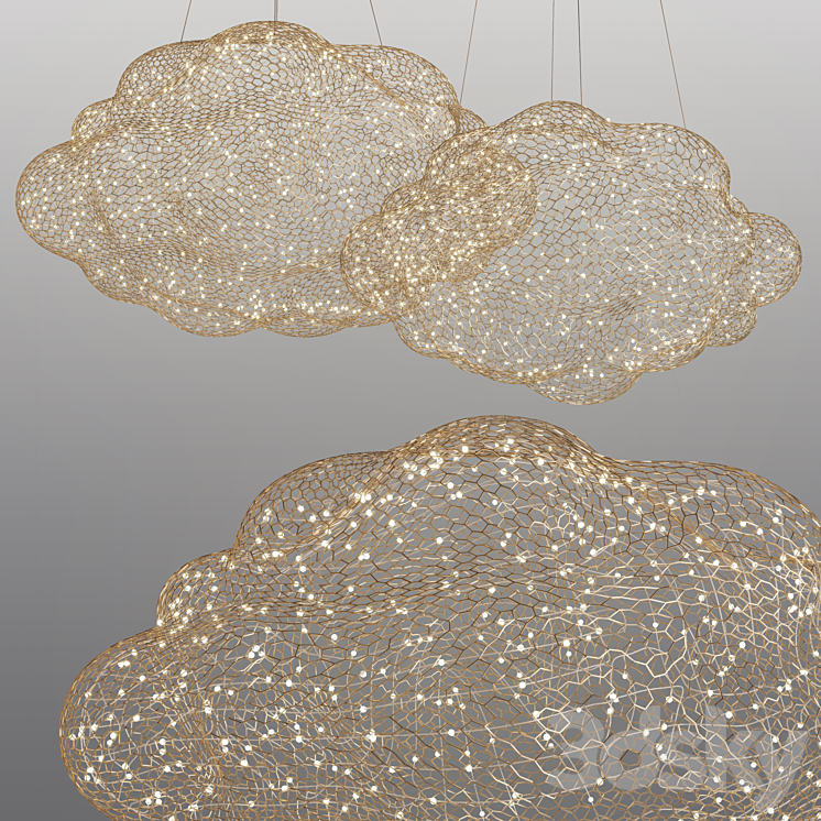 LED Cloud - Pendant light - 3D model