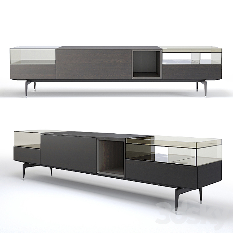 Sideboard Flexform Jeremy - Sideboard & Chest of drawer - 3D model