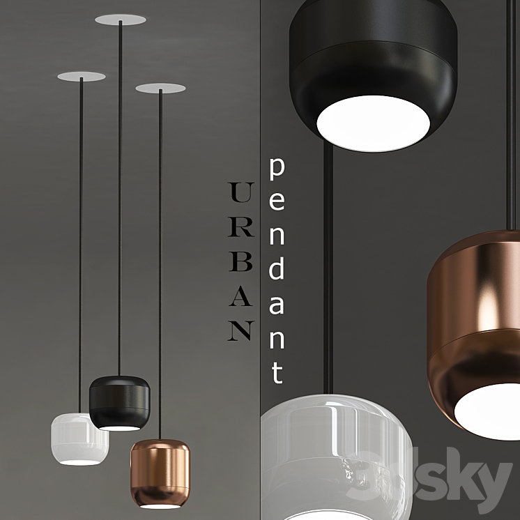 Urban Axo Light Recessed - Pendant light - 3D model
