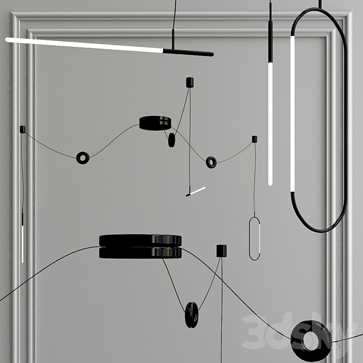 Arachne 3 - Pendant light - 3D model
