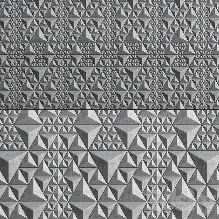 DIY Paper Triangle - 3D panel - 3D model