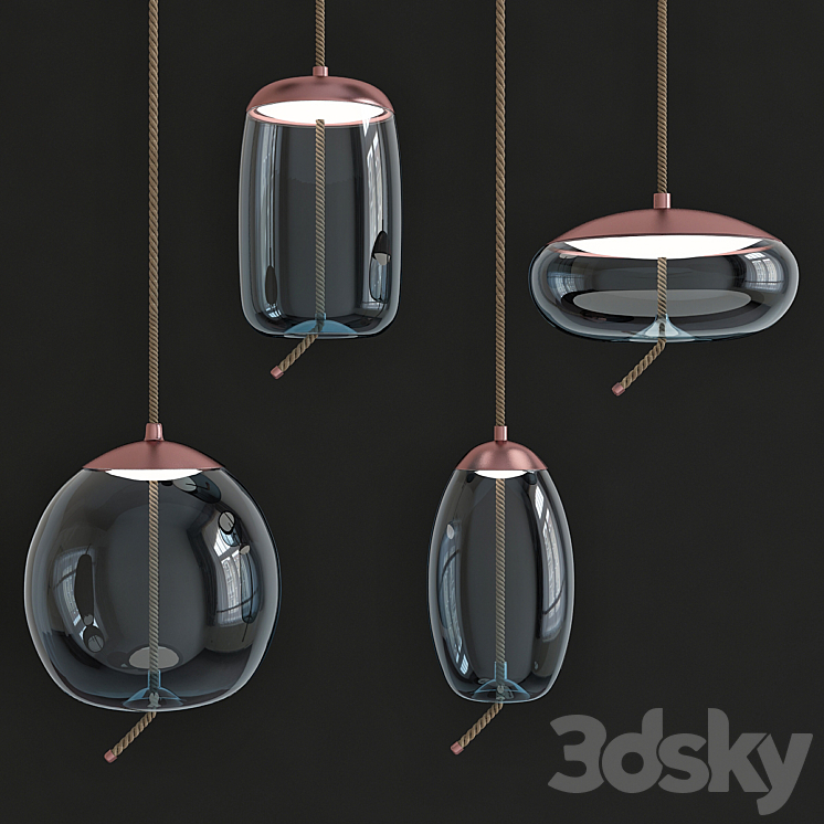 Brokis Lights Interior Design Knot By Chiaramonte - Pendant light - 3D ...
