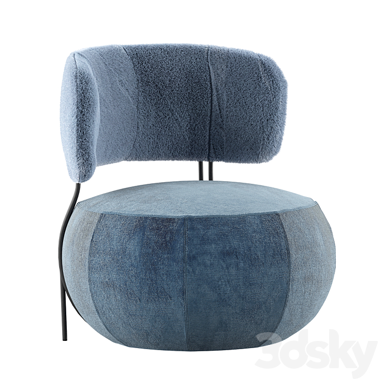 Armchair Baby Geo by Saba Italia - Arm chair - 3D model