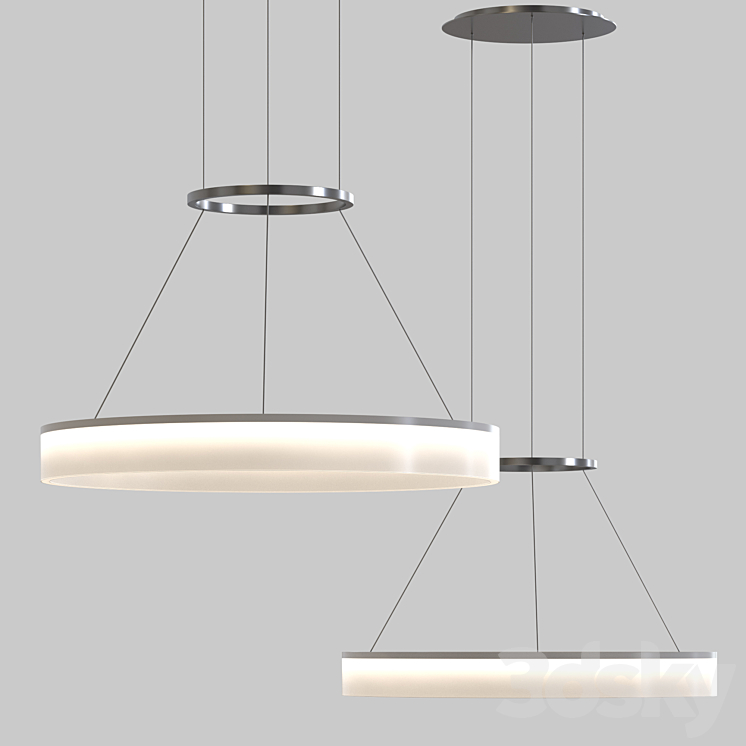 Grok by Leds C4 Circ 600 Suspended Lamp - Pendant light - 3D model