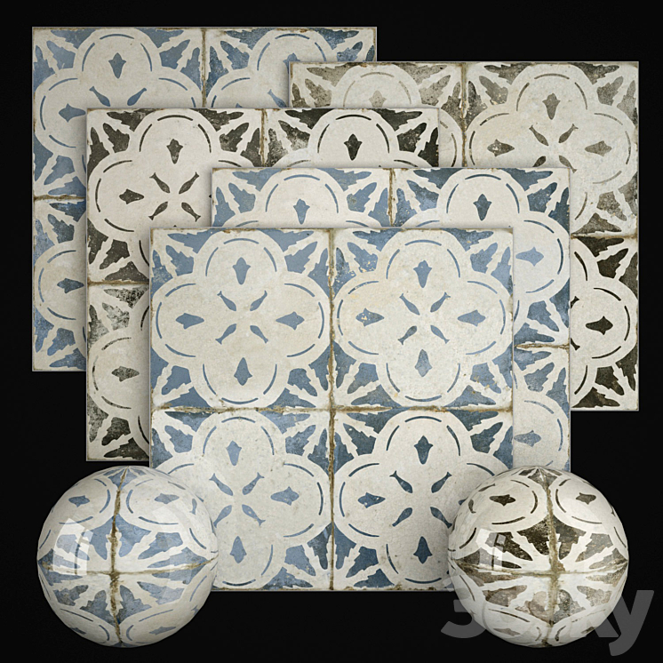 Aurora - Tile - 3D model