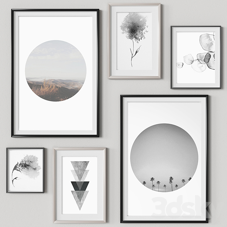 Nice Picture Frames Set 1 - Frame - 3D model