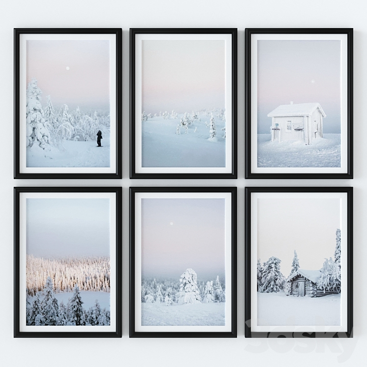 Posters - Winter - Frame - 3D model