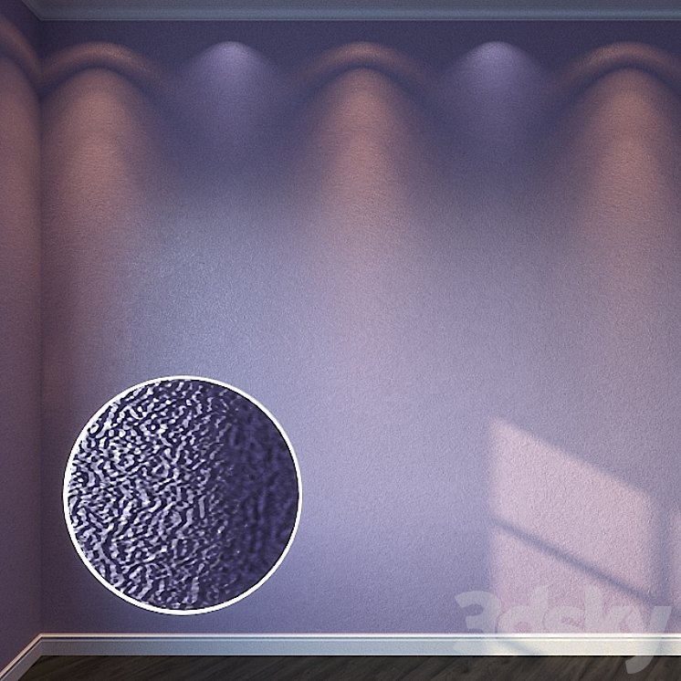 Decorative Stucco 334 - 8K Material - Wall covering - 3D model
