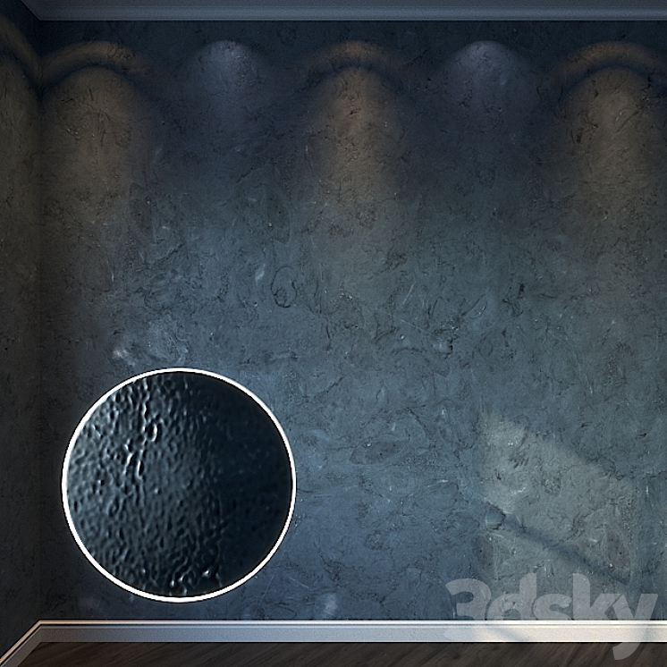 Decorative Stucco 390 - 8K Material - Wall covering - 3D model