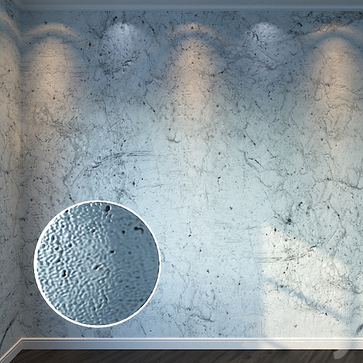 Decorative Stucco 392 - 8K Material - Wall covering - 3D model